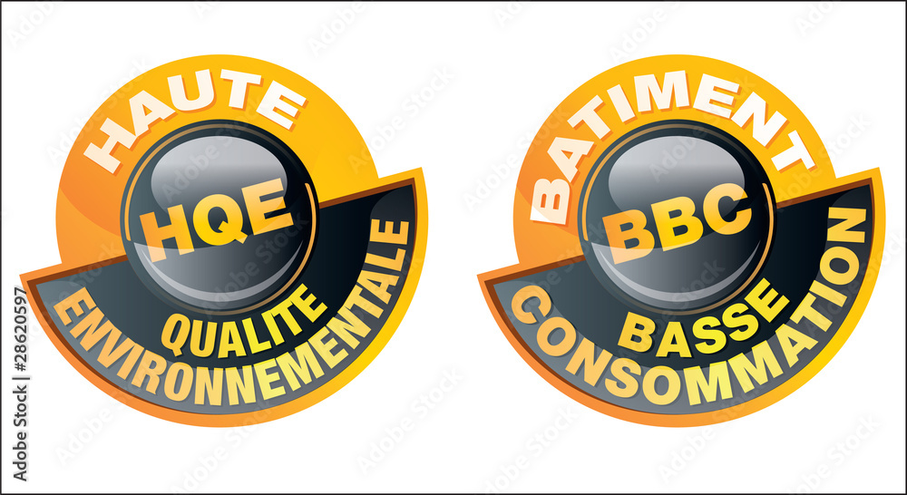 Vetor de PICTO HQE -BBC do Stock | Adobe Stock