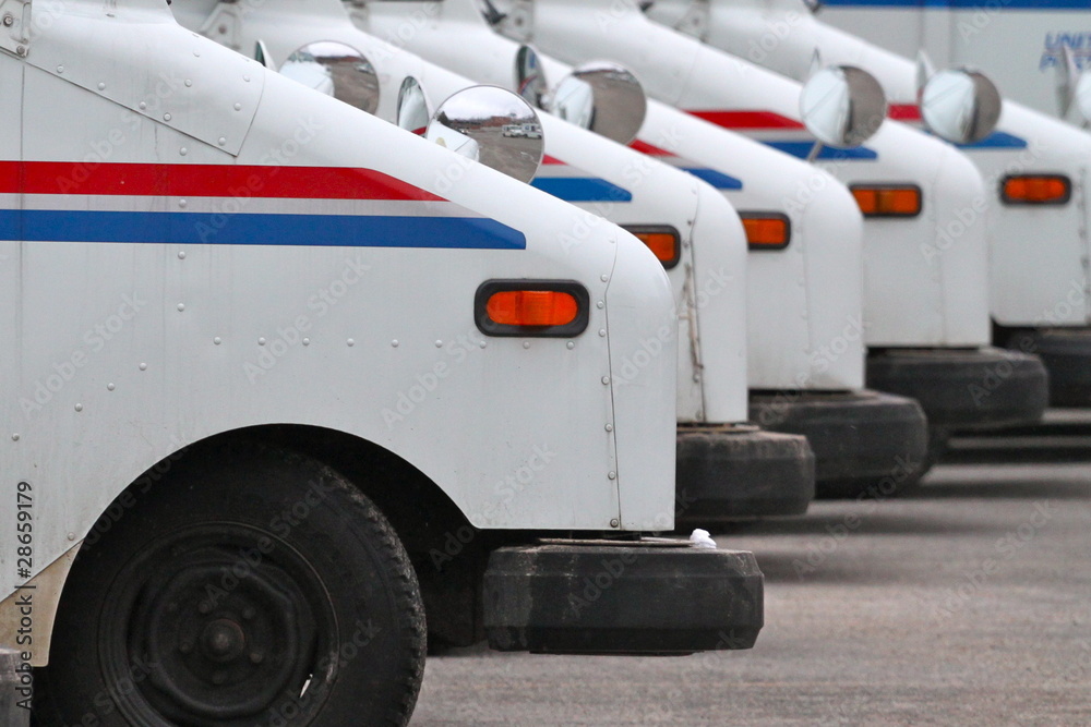 Mail Trucks Stock Photo | Adobe Stock