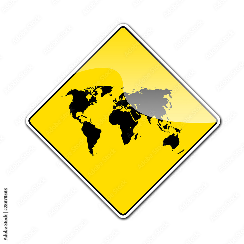 Señal mapa mundi Stock Illustration | Adobe Stock