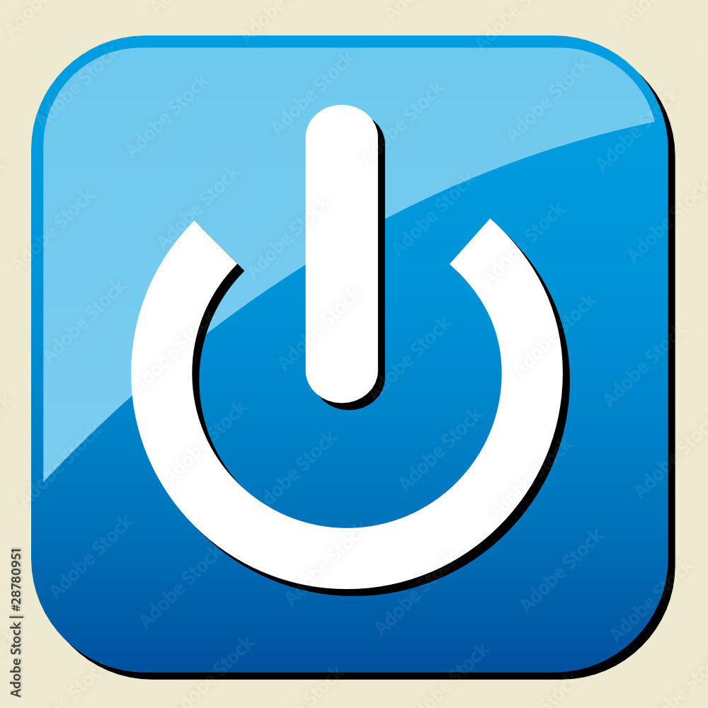 Vettoriale Stock icona accensione | Adobe Stock