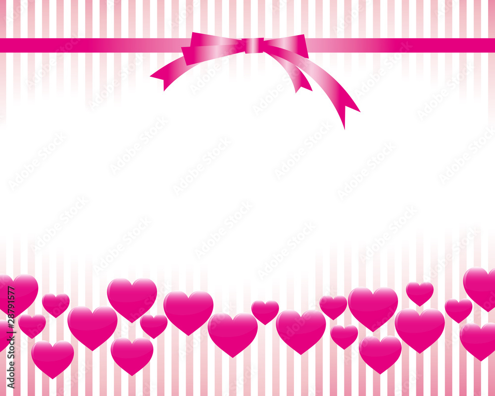 heart and ribbon background pink Stock Vector | Adobe Stock
