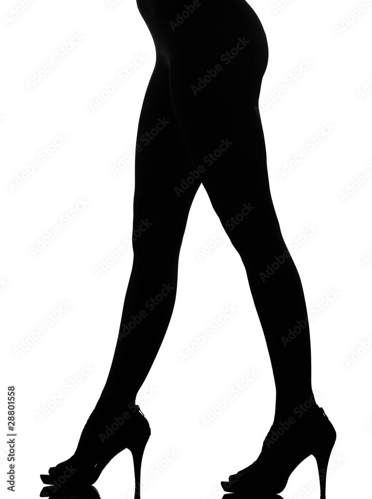 silhouette woman legs Stock Photo | Adobe Stock