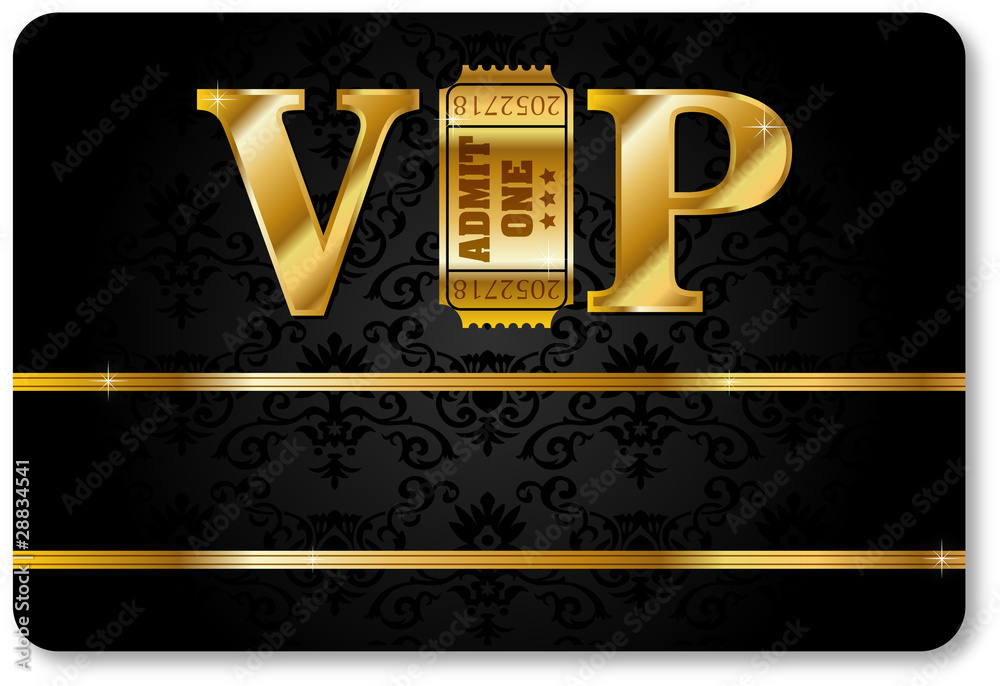 VIP ticket Stock Vector | Adobe Stock