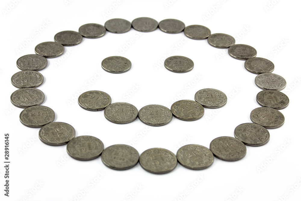 Geld Smiley Stock-Foto | Adobe Stock