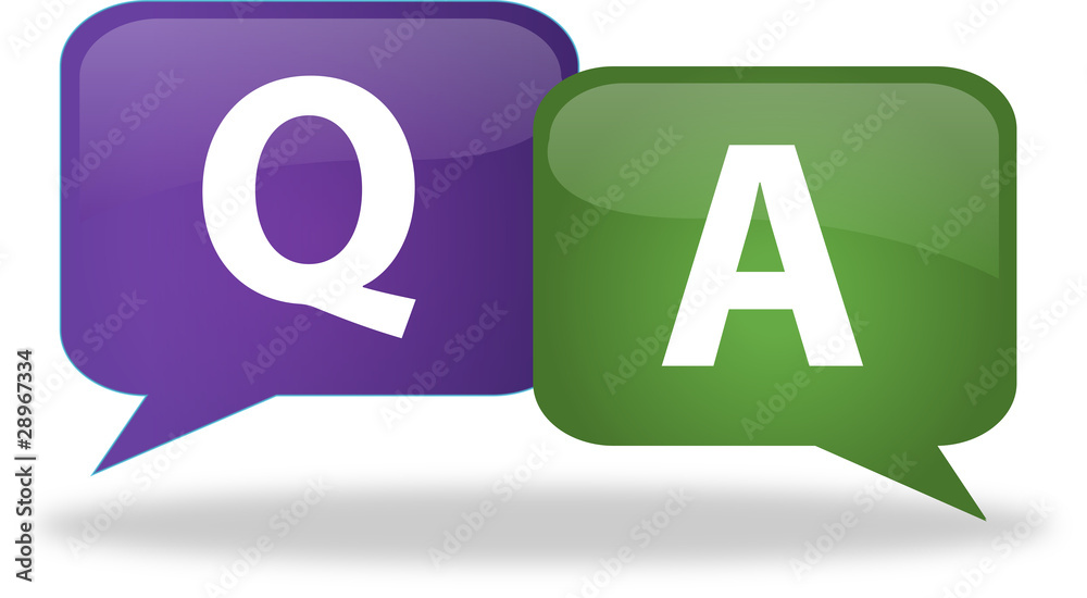 Questions and Answers Stock Illustration | Adobe Stock