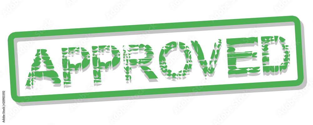 TAMPON APPROVED Illustration Stock | Adobe Stock