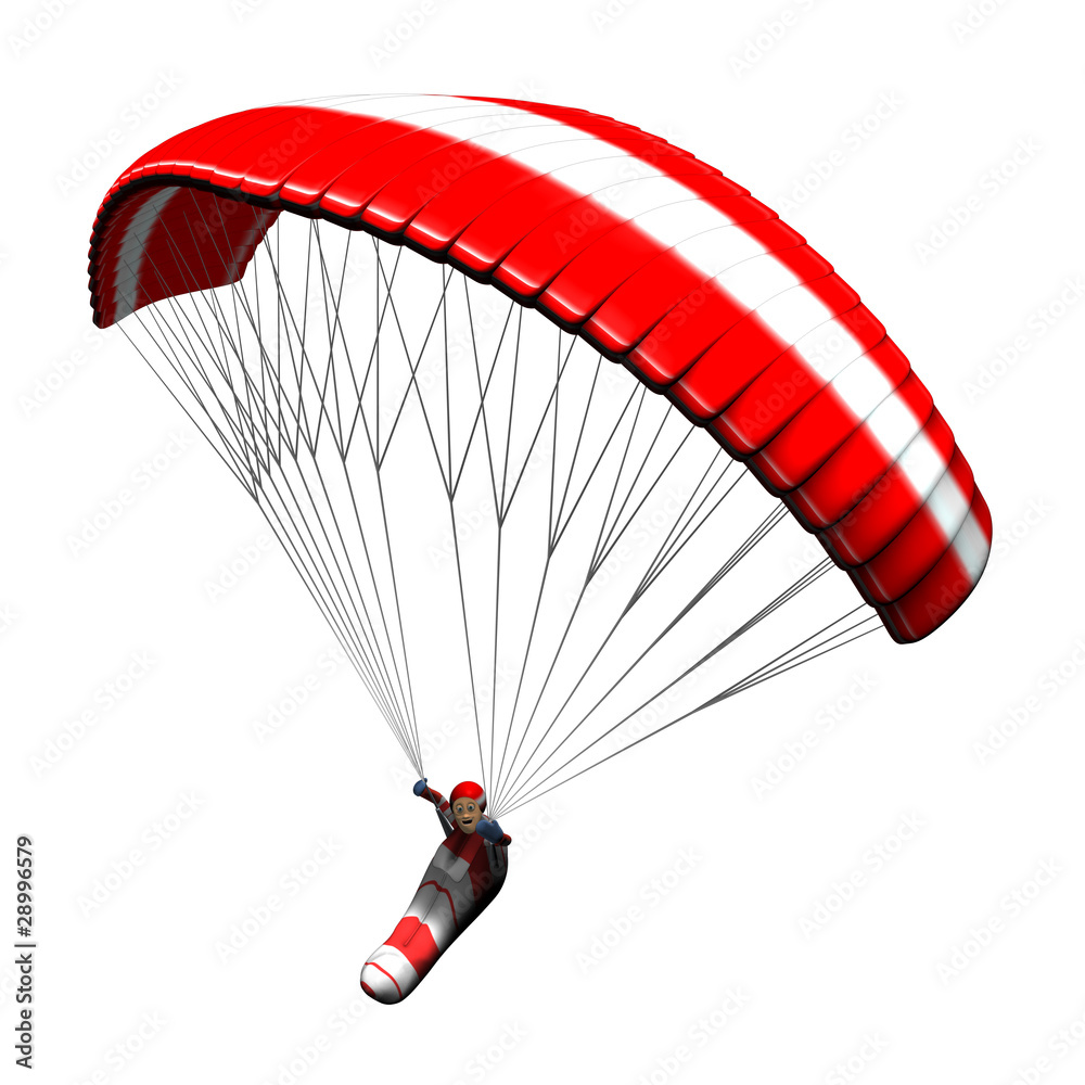 Gleitschirm 02 Stock-Illustration | Adobe Stock