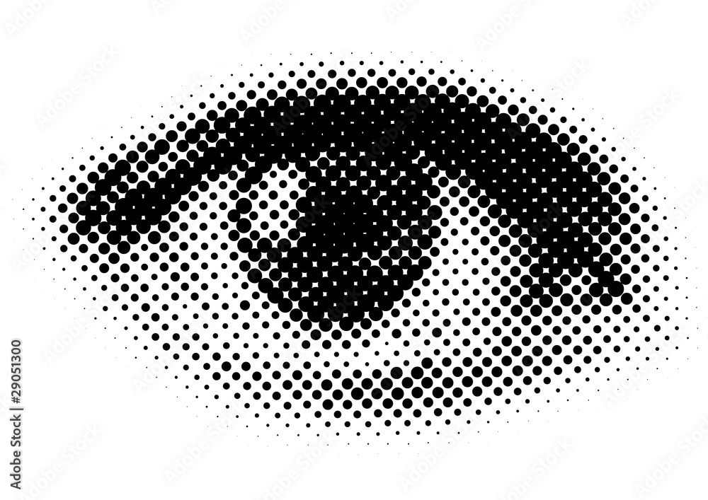 vector dots eye Stock Vector | Adobe Stock