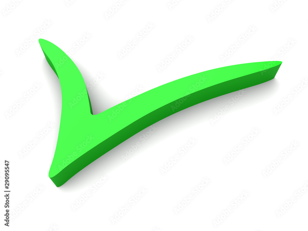 Grüner Haken Stock-Illustration | Adobe Stock