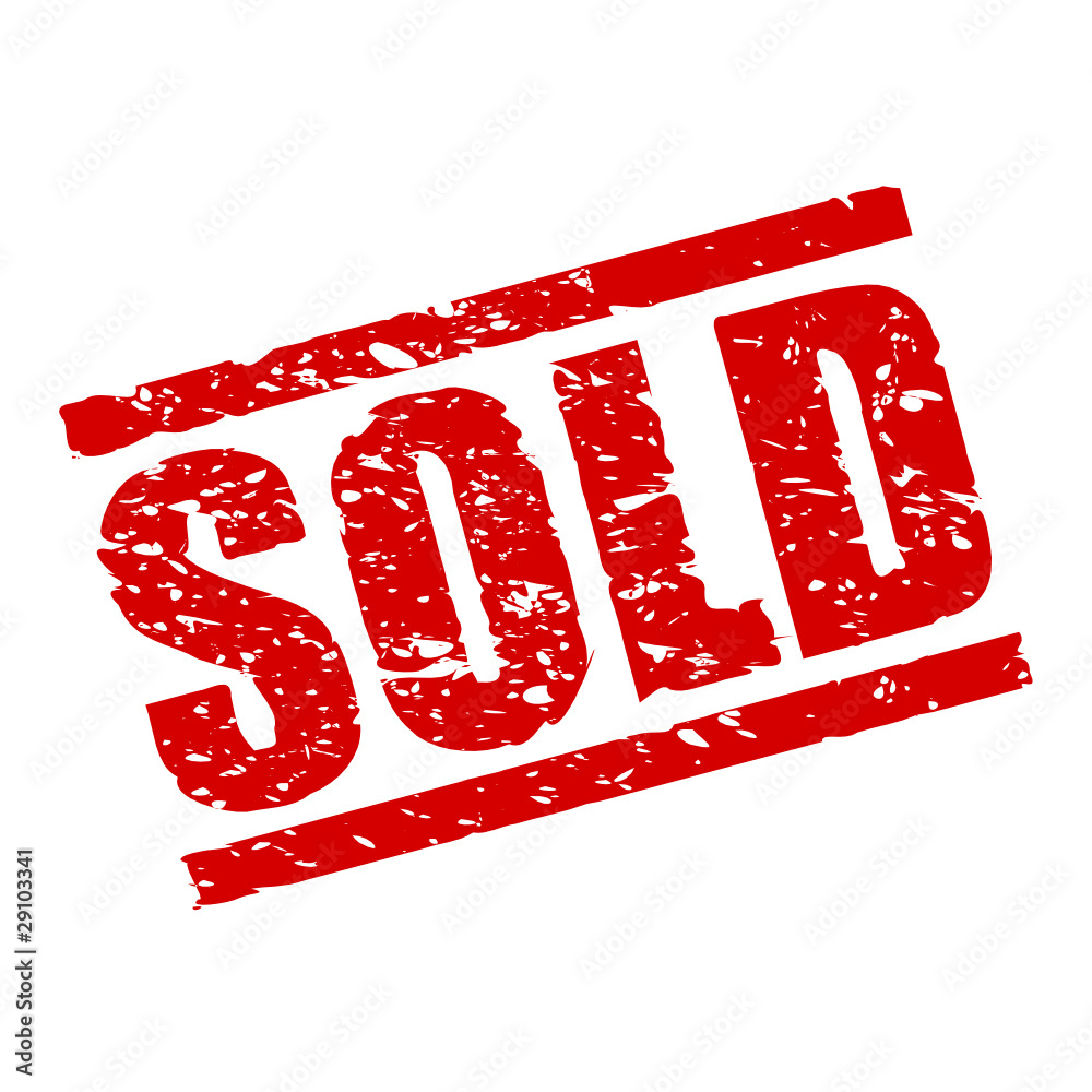 stempel eckig sold I Stock Vector | Adobe Stock