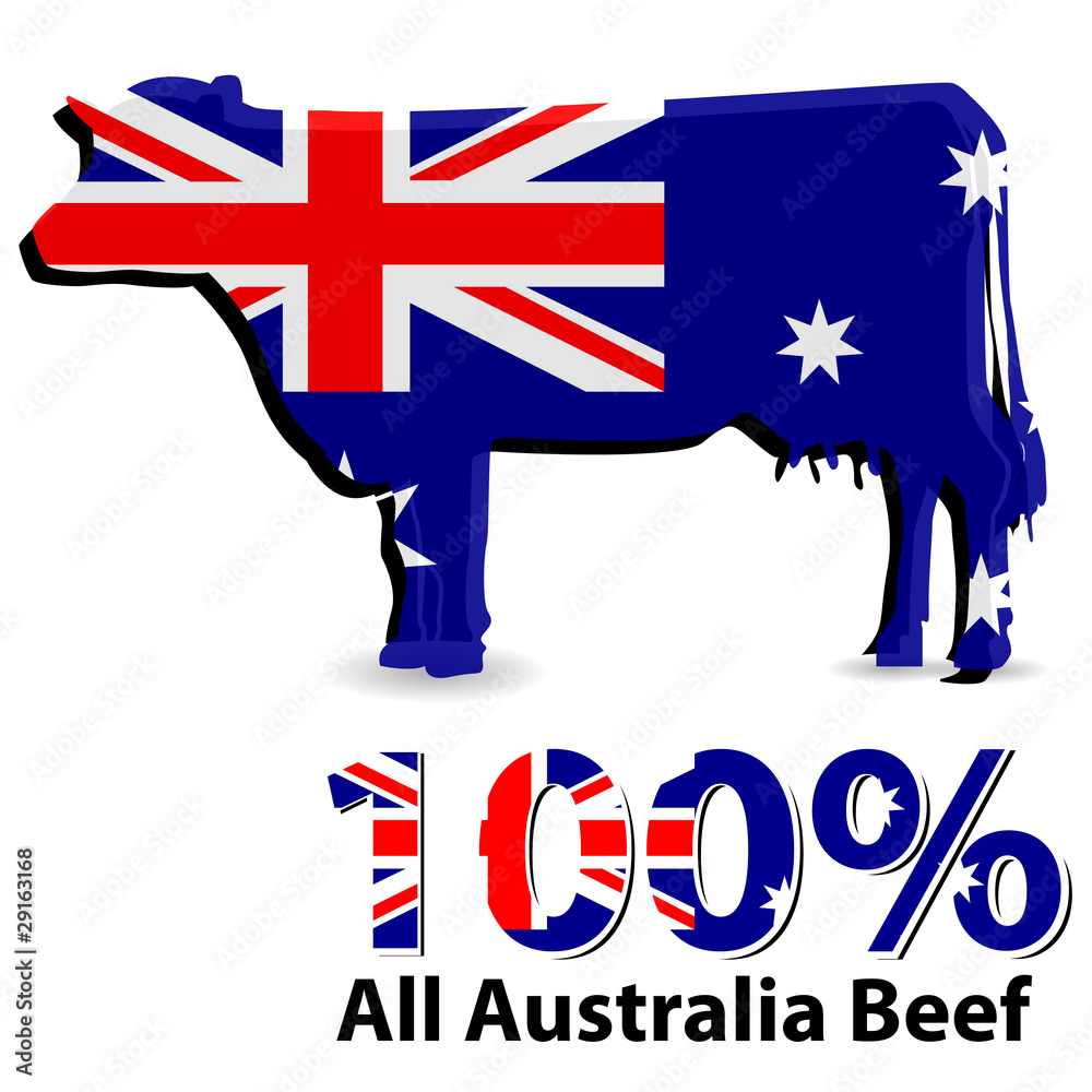australia beef Stock Vector | Adobe Stock