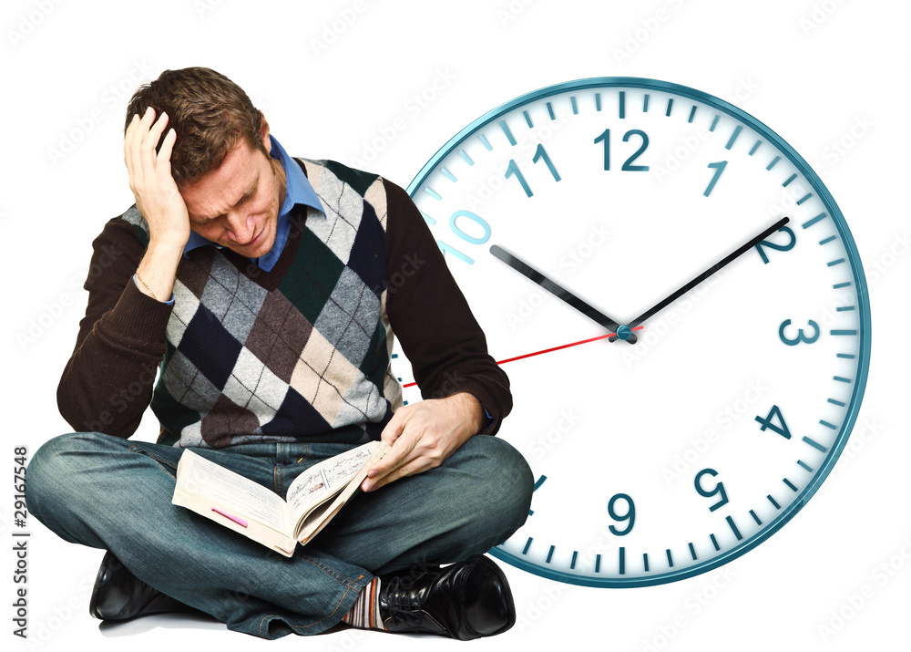 no time to study Stock Photo | Adobe Stock