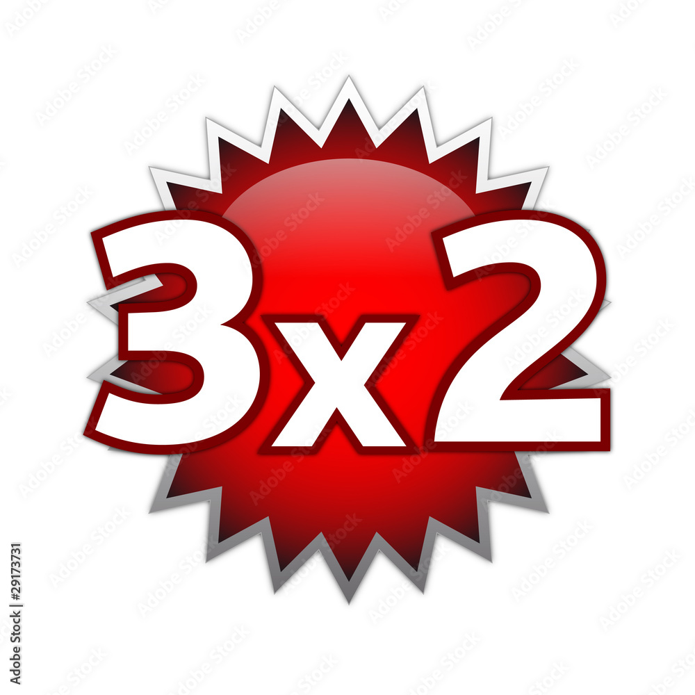 Vettoriale Stock bollino 3x2 | Adobe Stock