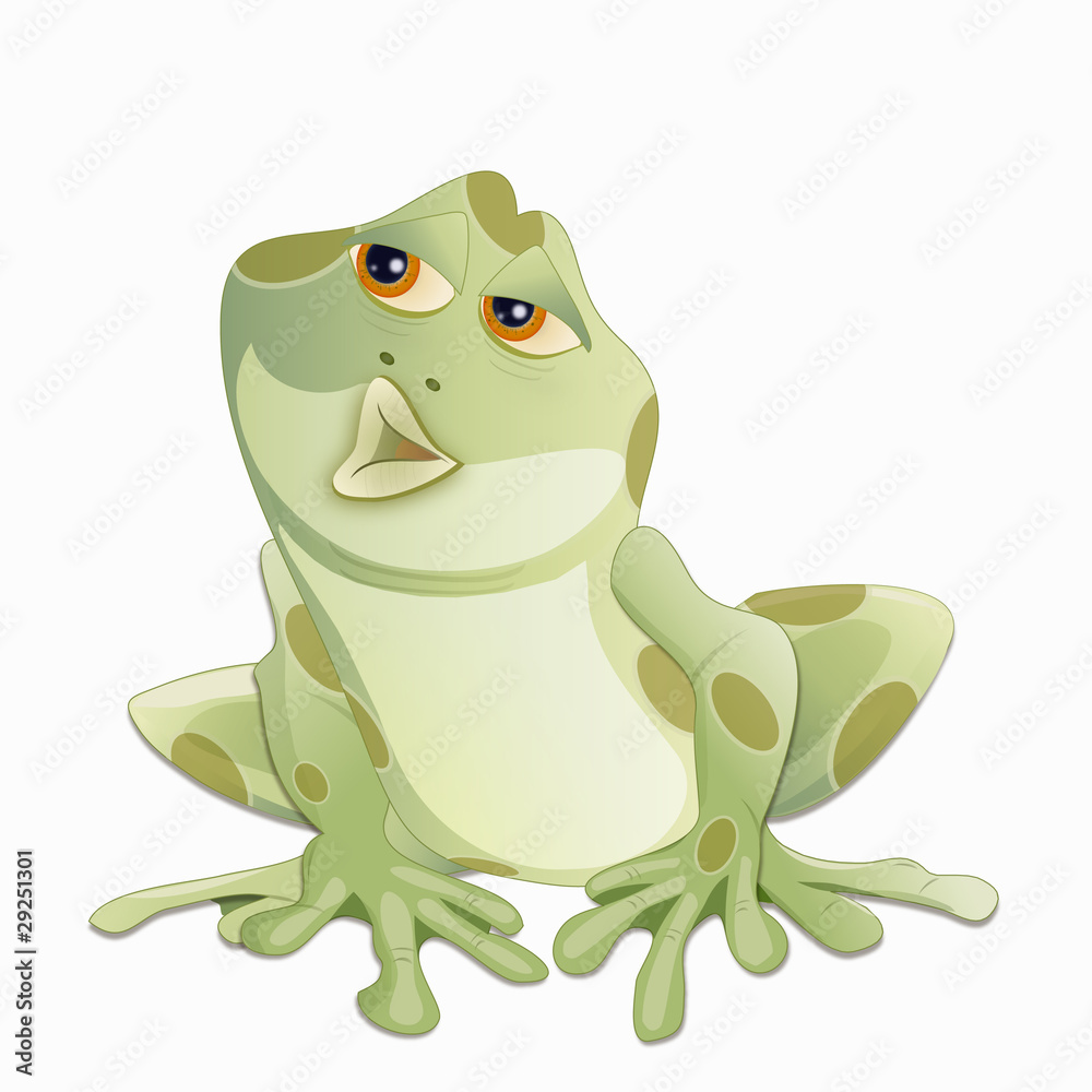 frosch freigestellt Stock-Vektorgrafik | Adobe Stock
