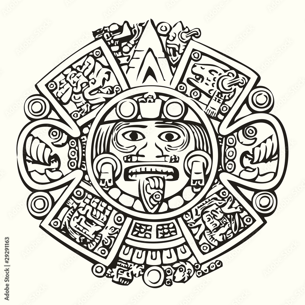 Mayan Prediction 2012 Stock Vector | Adobe Stock