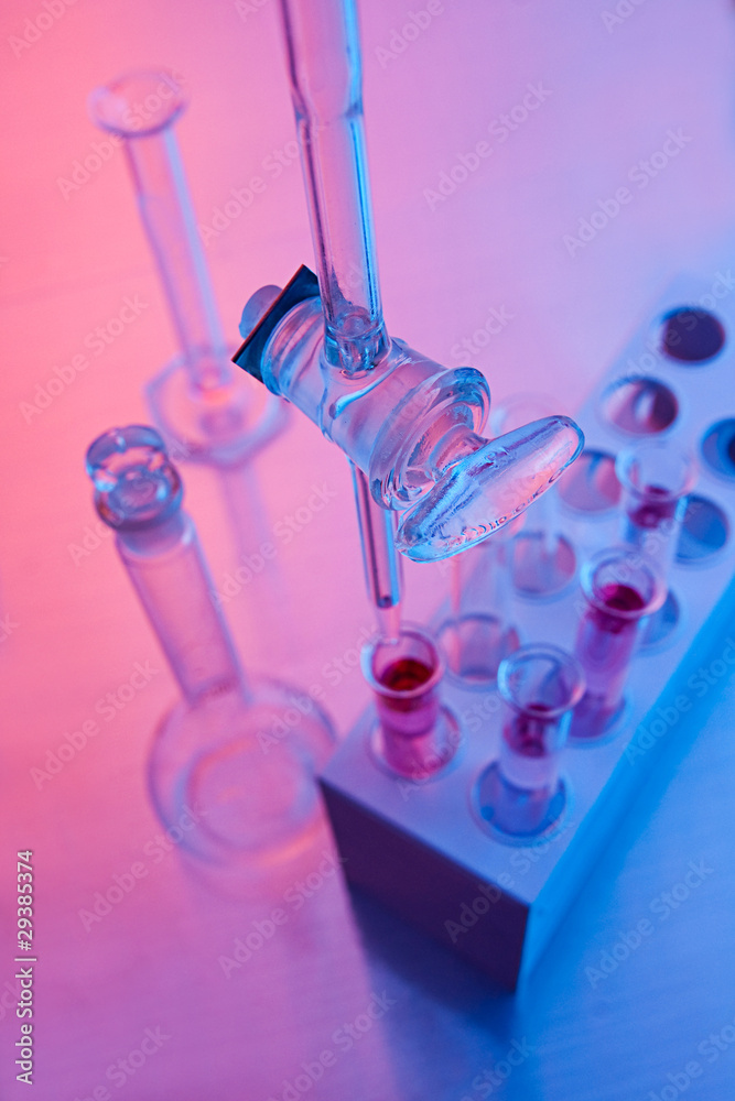 Lab burette Stock Photo | Adobe Stock