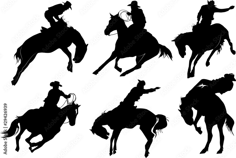 black rodeo Stock Vector | Adobe Stock
