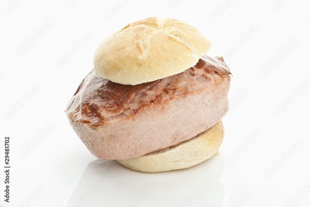 Leberkässemmel-XXL Stock-Foto | Adobe Stock