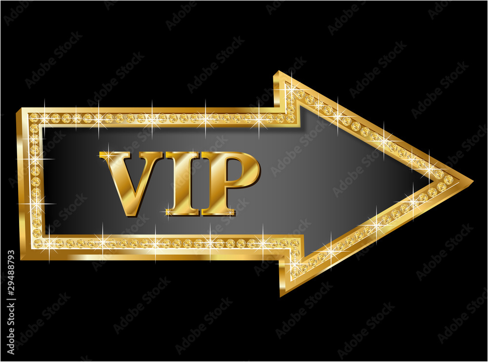 VIP vector arrow Stock Vector | Adobe Stock