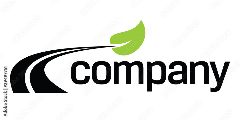 Eco fuel road logo design Stock Vector | Adobe Stock