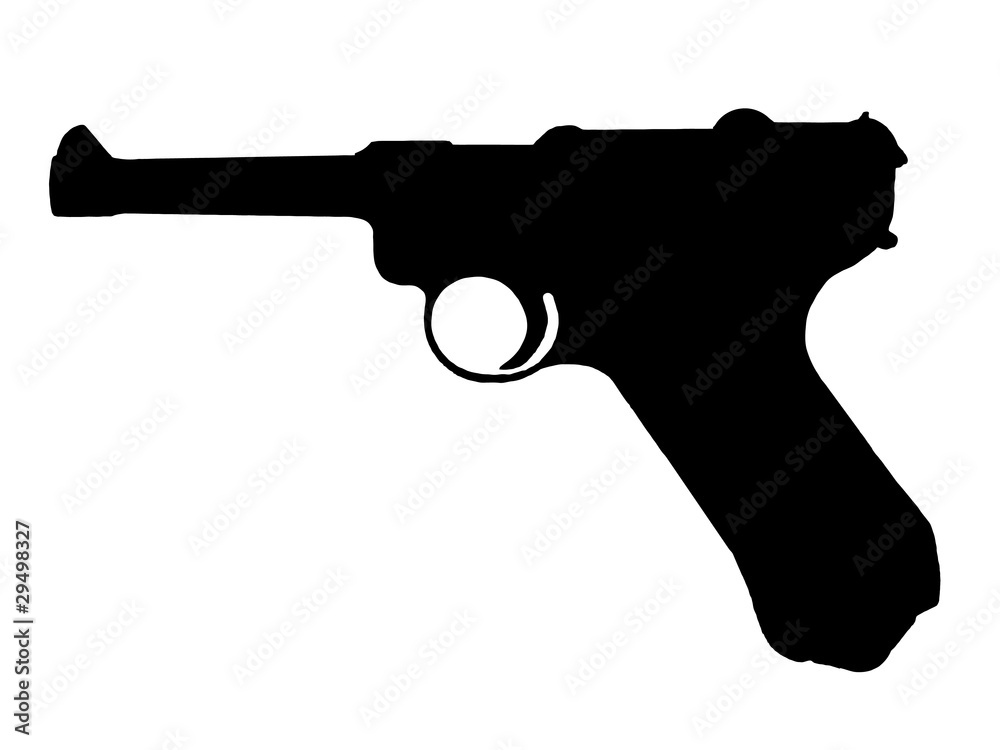 WW2 - Pistol Stock Vector | Adobe Stock