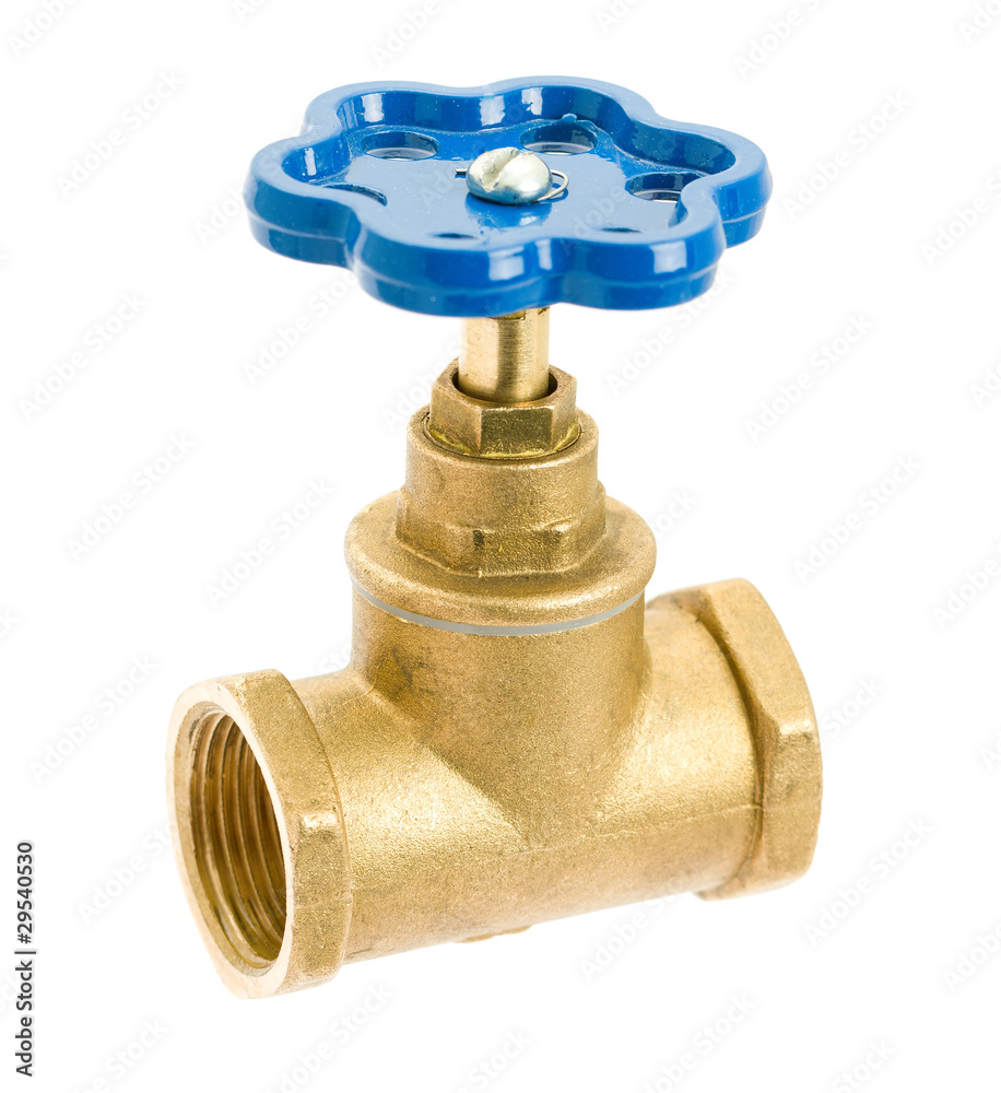 Water valve isolated on white background Stock Photo | Adobe Stock