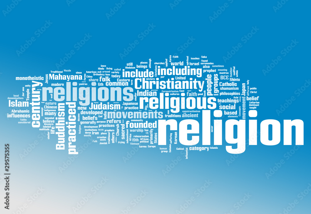 Word Cloud "Religion" Stock Illustration | Adobe Stock