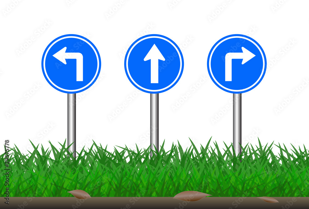 Sign of direction symbol Stock Vector | Adobe Stock