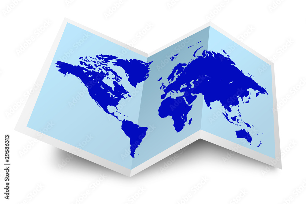 World map Stock Illustration | Adobe Stock