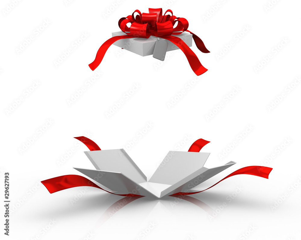 Open gift box Stock Illustration | Adobe Stock
