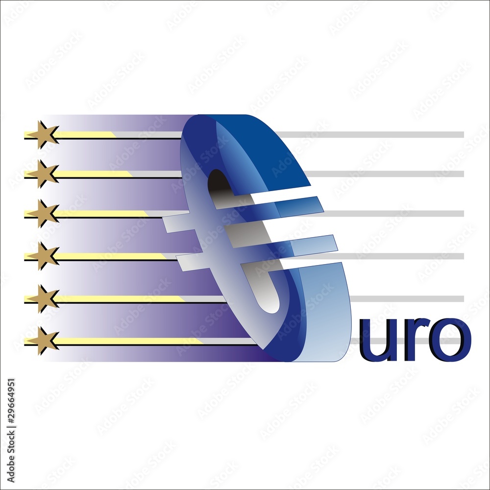 Logo euro Stock Vector | Adobe Stock