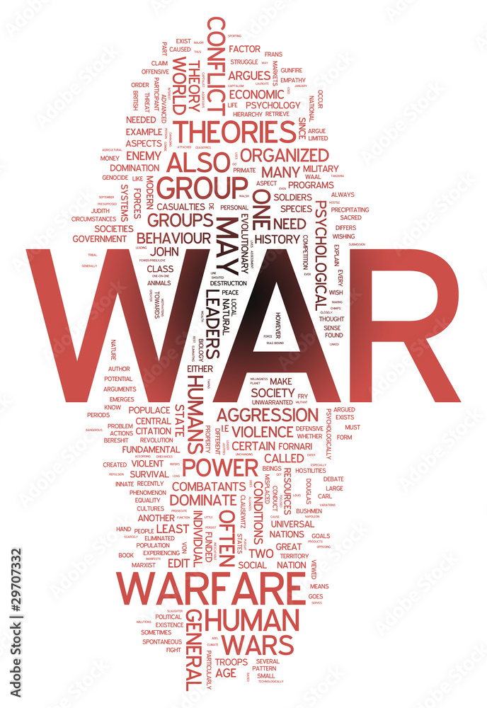 Word Cloud "War" Stock Illustration | Adobe Stock