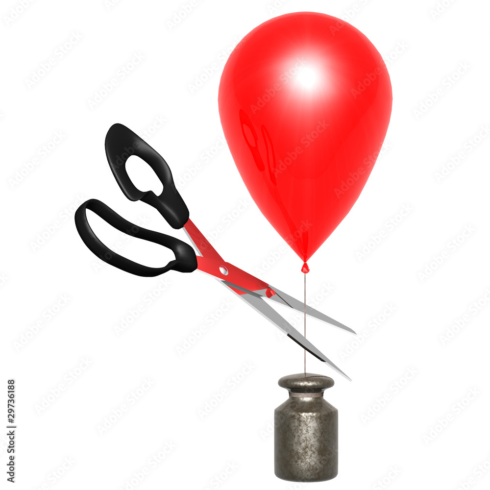 Cut the String Stock-Illustration | Adobe Stock