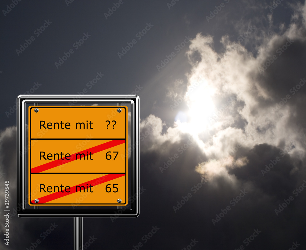 Rentenbeginn Stock Illustration | Adobe Stock