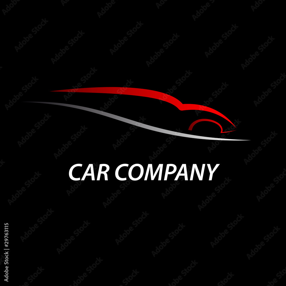 Logo car service, black background # Vector Stock Vector | Adobe Stock