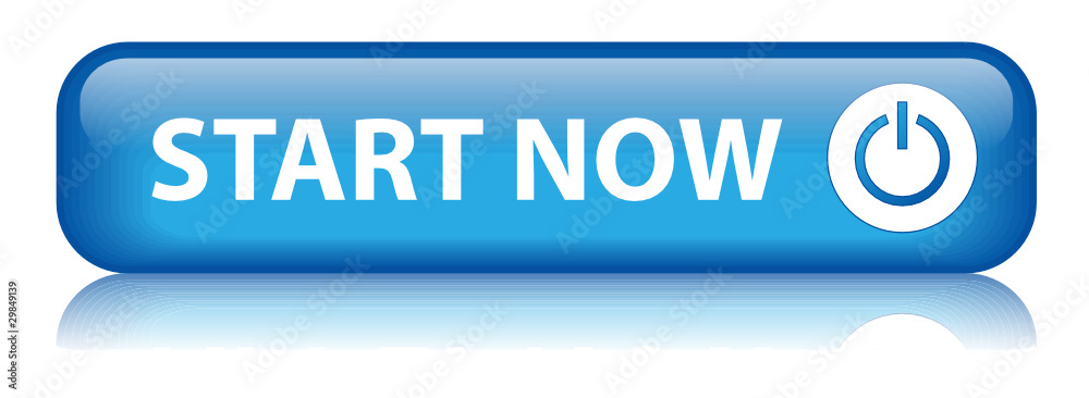 "START NOW" Button (internet web power on website click here go) Stock ...