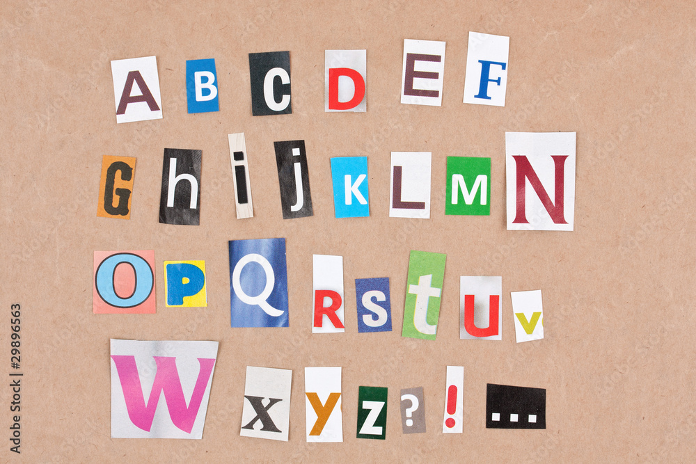 Alphabet Stock Photo | Adobe Stock