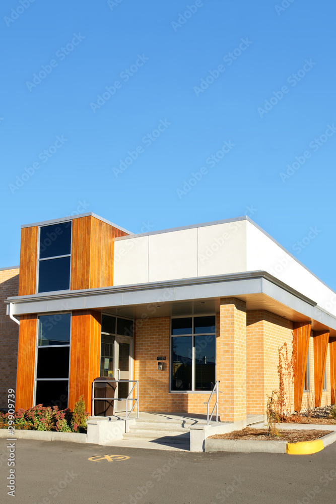 Small office building vertical Stock Photo | Adobe Stock
