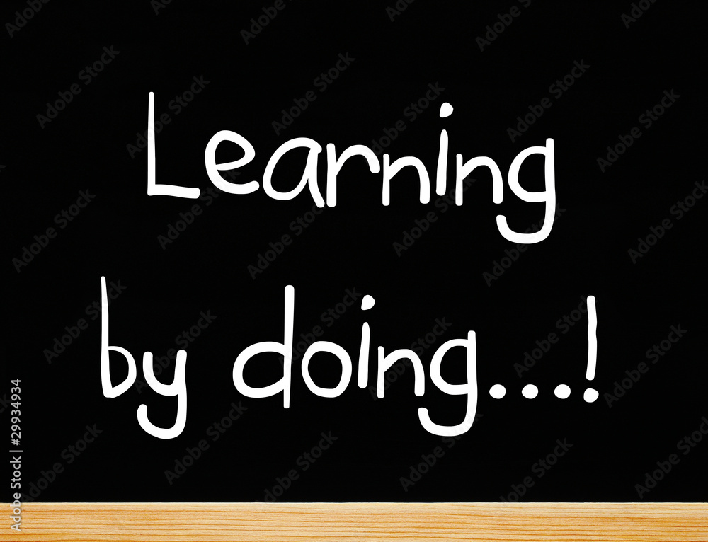 Learning by doing...! Stock-Illustration | Adobe Stock