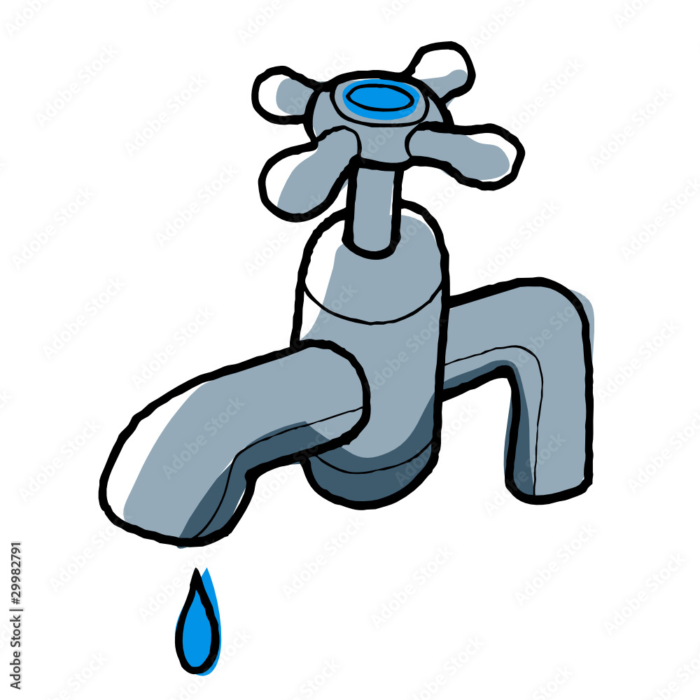 DRIPPING TAP Stock Vector | Adobe Stock