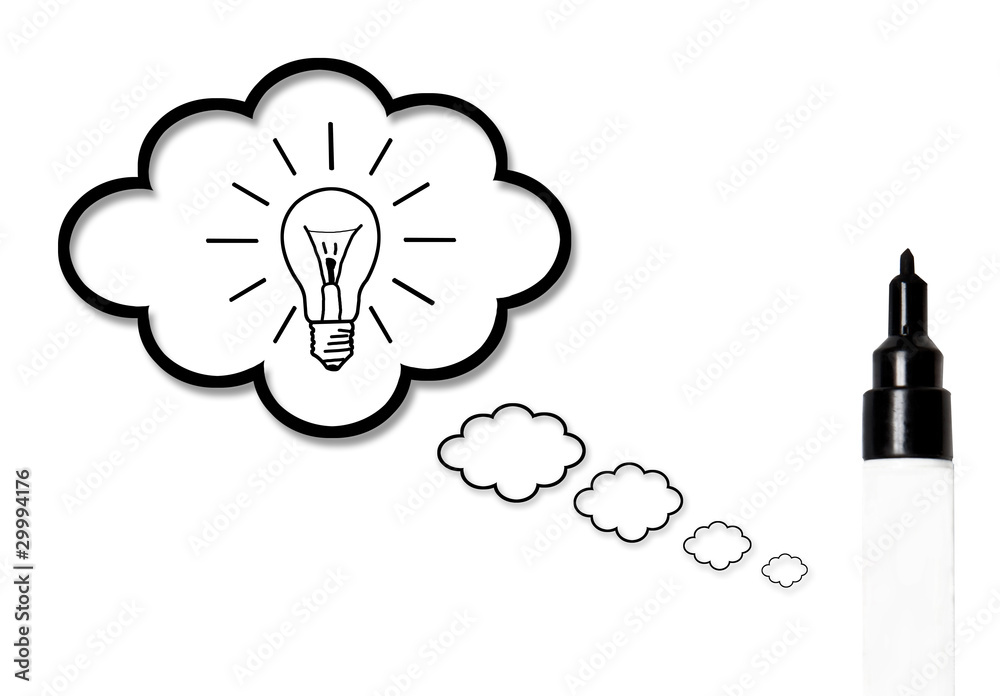 Geistesblitz Stock-Illustration | Adobe Stock