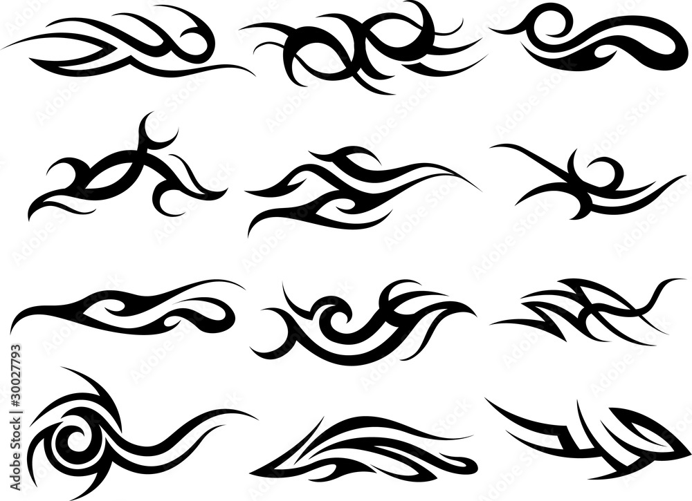 tribal fire symbol design Stock Vector | Adobe Stock