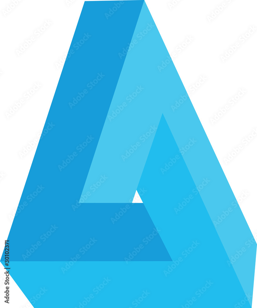 Never ending triangle Stock Vector | Adobe Stock