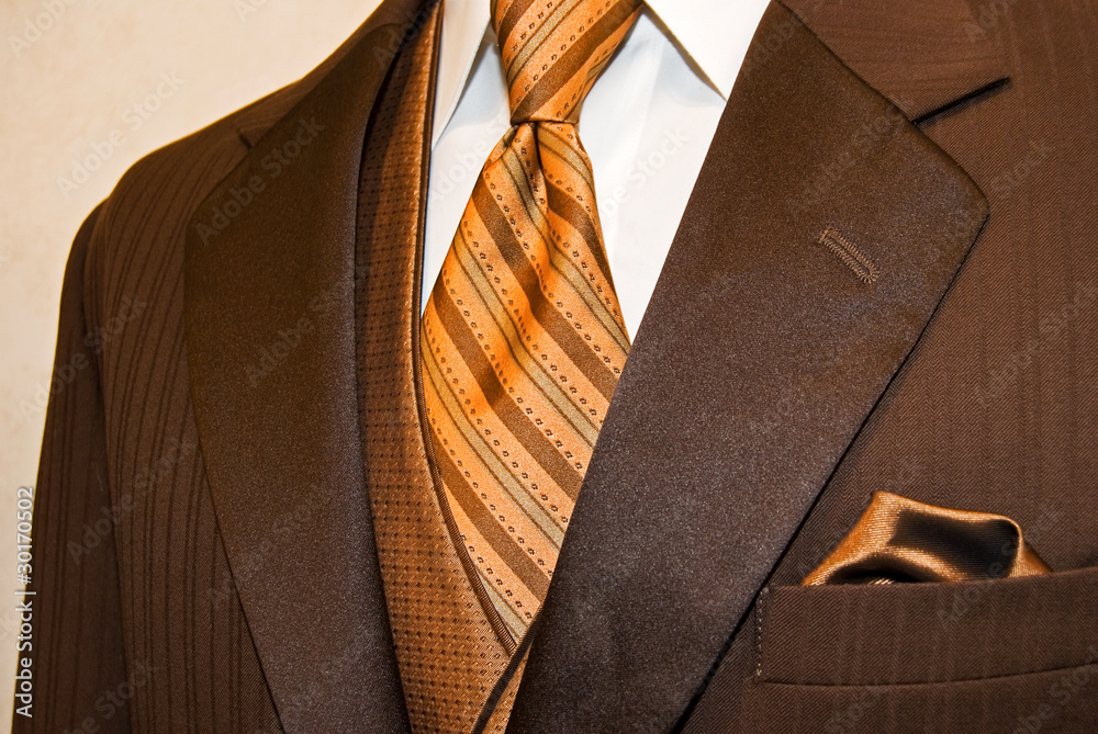 Rich Brown Tuxedo Stock Photo | Adobe Stock