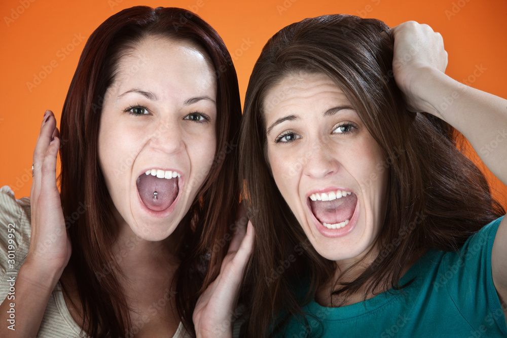 Screaming Women Stock Photo | Adobe Stock