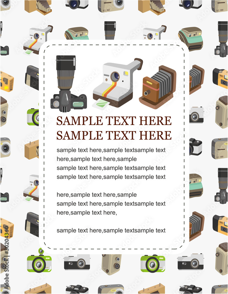 cartoon camera card Stock Vector | Adobe Stock