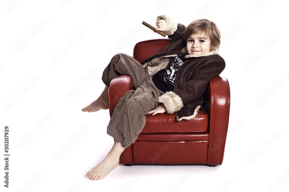 enfant cigare fumer malade santé parents éducation Stock Photo | Adobe ...
