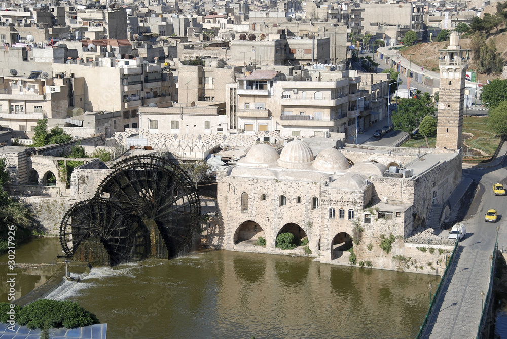 Wasserräder von Hama in Syrien Photos | Adobe Stock