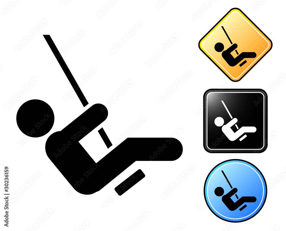Infant swing pictogram and signs Stock Vector | Adobe Stock