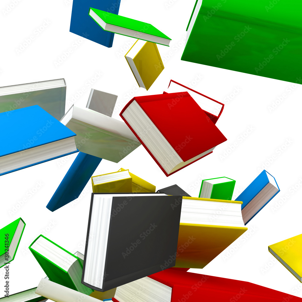 Falling Books Clipart